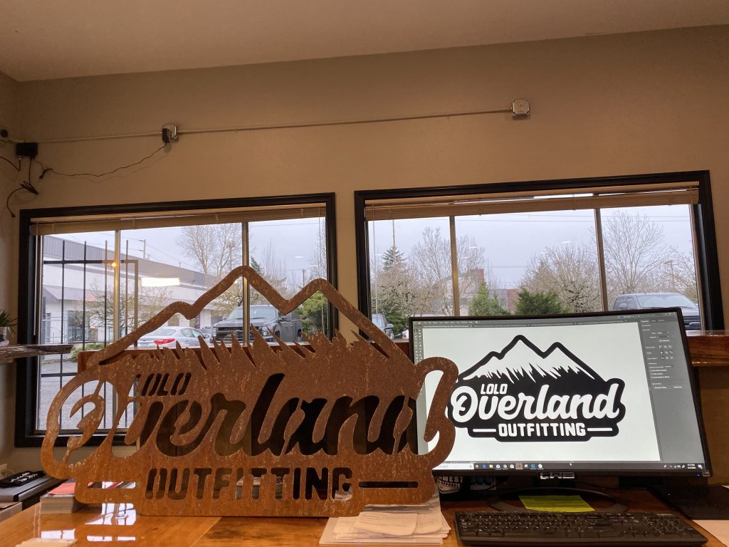Lolo Overland Metal Rusted Signage | NW Signs & Apparel
